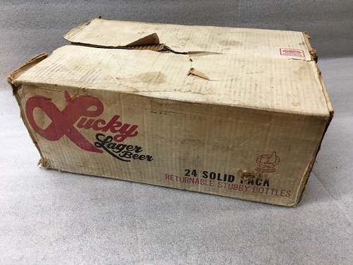 old LUCKY Lager BEER Carton BOX - for 24 Stubbies - Breweriana ...