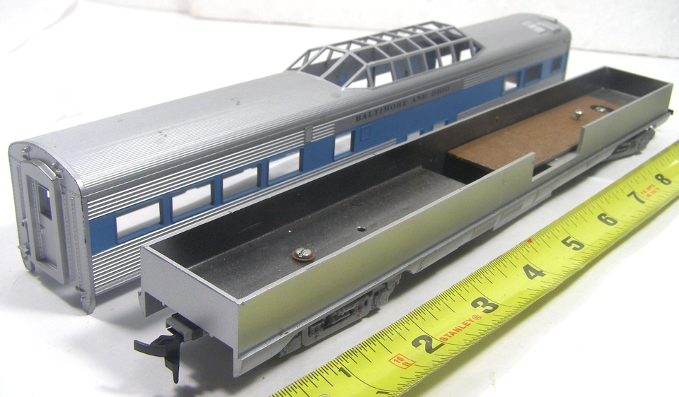 Athearn Streamline Model RR HO Scale B&O Observation Car 1885 Missing ...