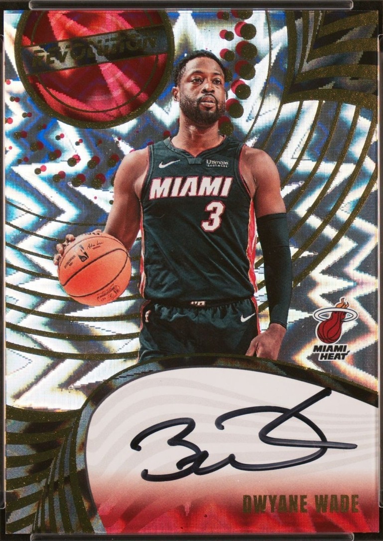 2023-24 Panini Revolution - Autographs Dwyane Wade #A-30 Fractal /50 ...