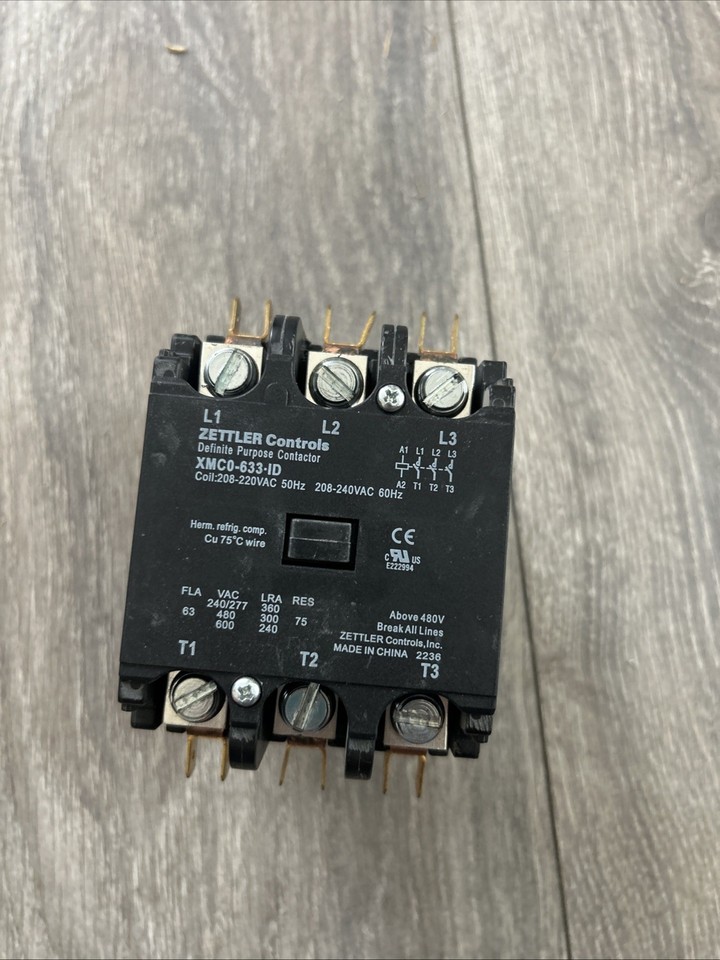 1PC AMERICAN ZETTLER INC XMC0-633-ID Definite Purpose Contactor, 60amp ...