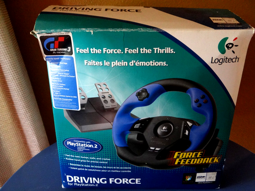 Driving Force Force Feedback Racing Wheel w/Pedals PS2 Logitech | eBay