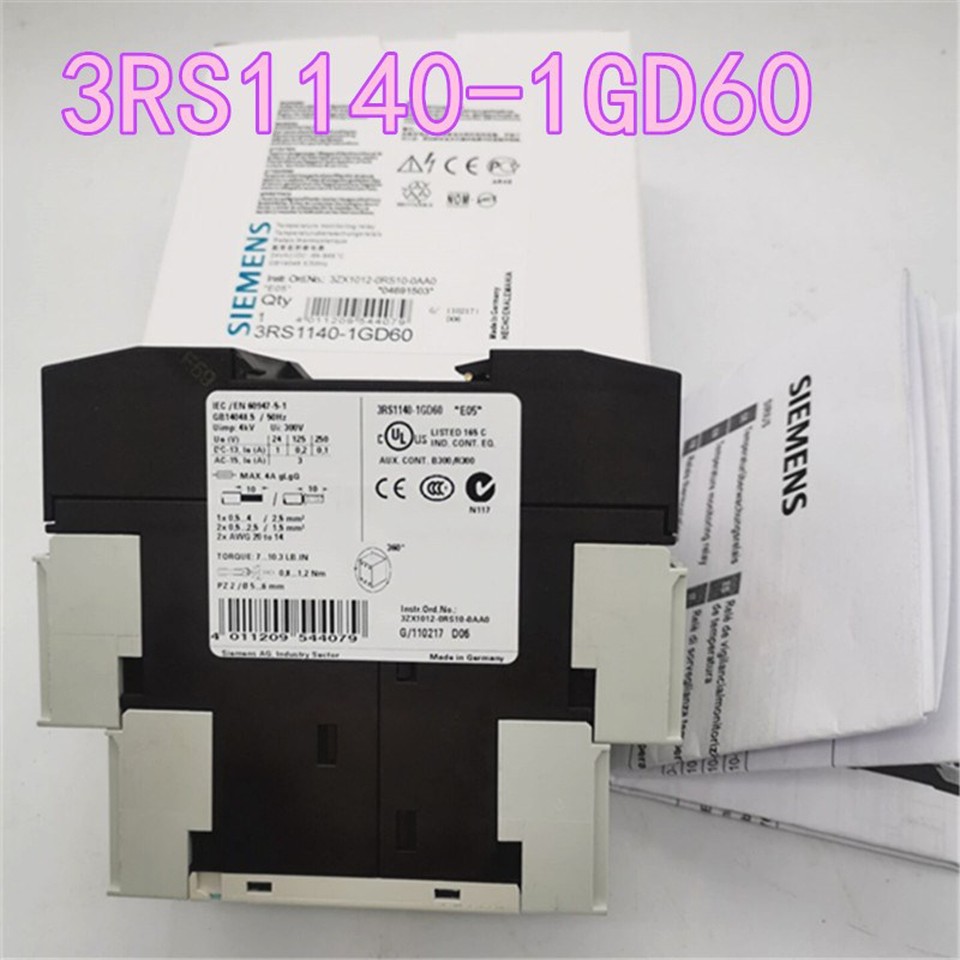 New Siemens 1PCS Sirius Temperature Monitoring Relay 3RS1140-1GD60 free ...