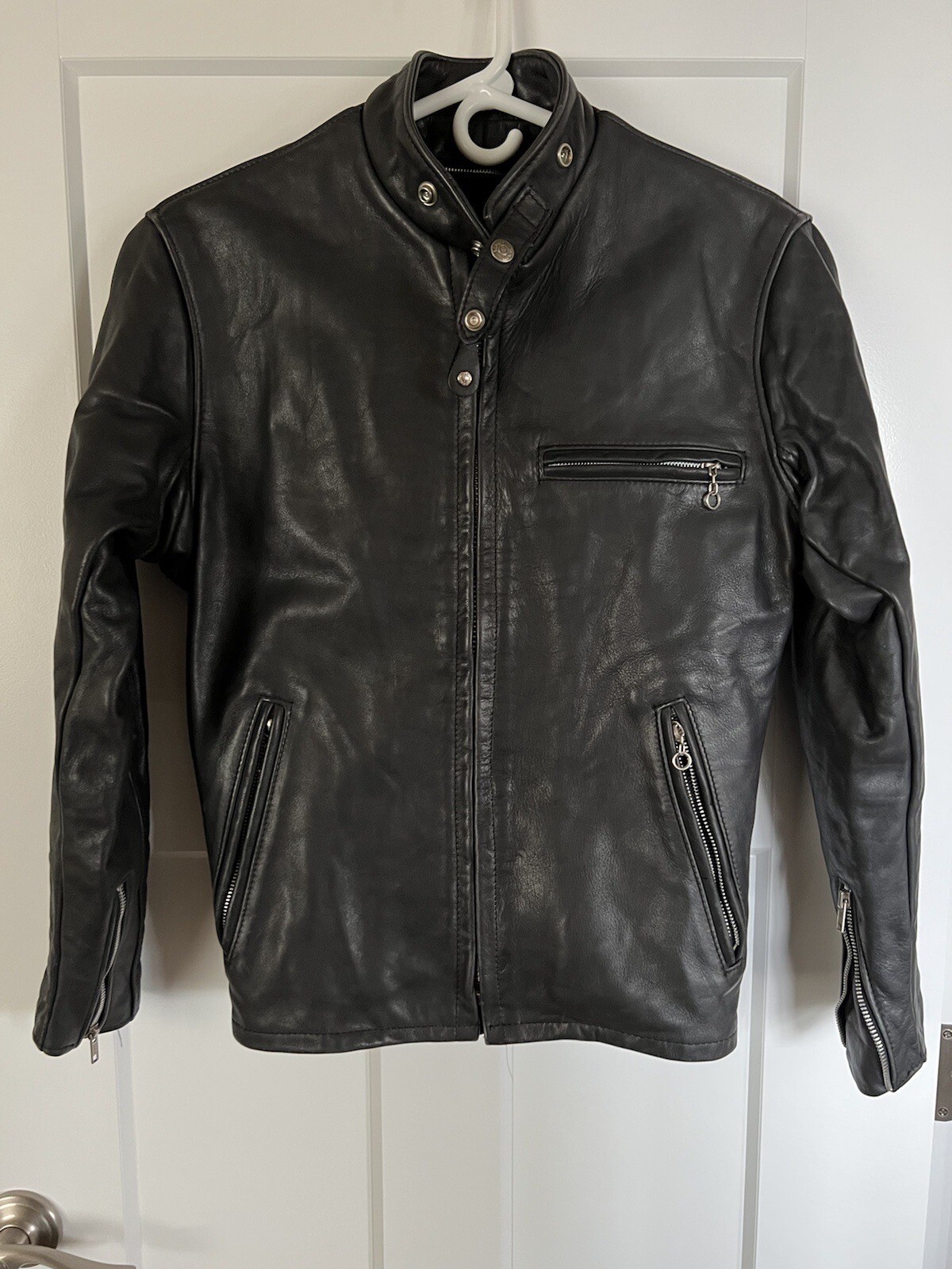 Schott Mens 641 Single Rider Steerhide Leather Motorc… - Gem