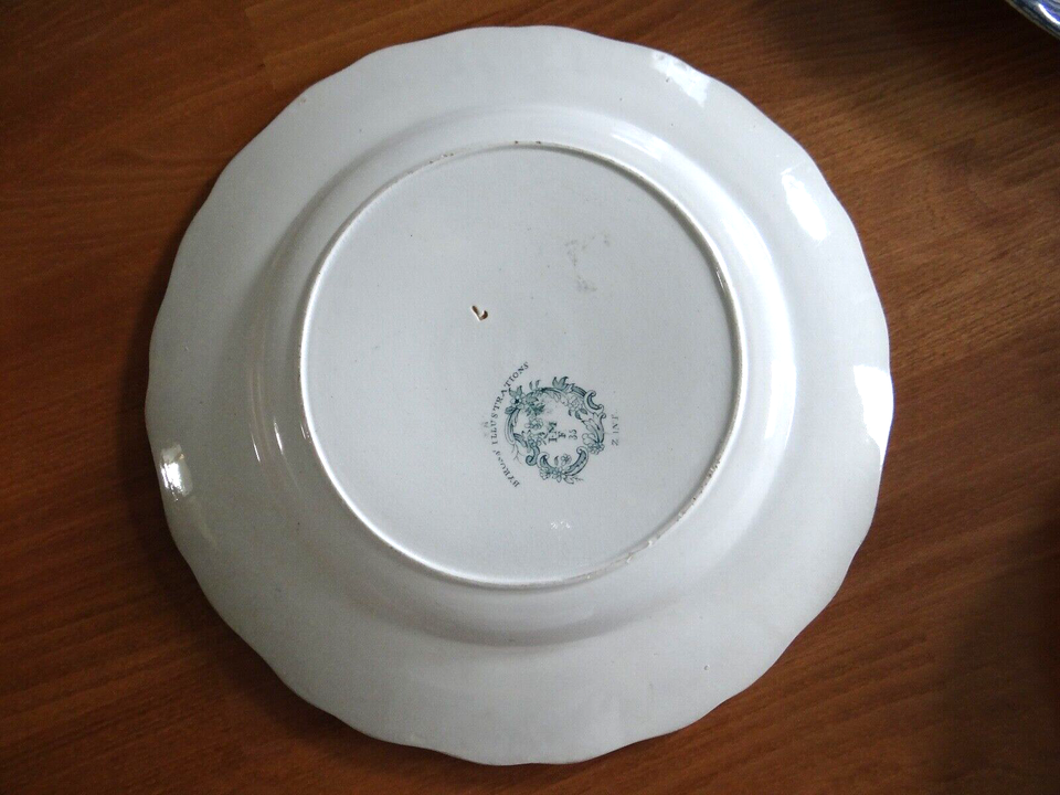 Staffordshire Porcelain Plate Byron Illustration's Zint Transfer ware ...