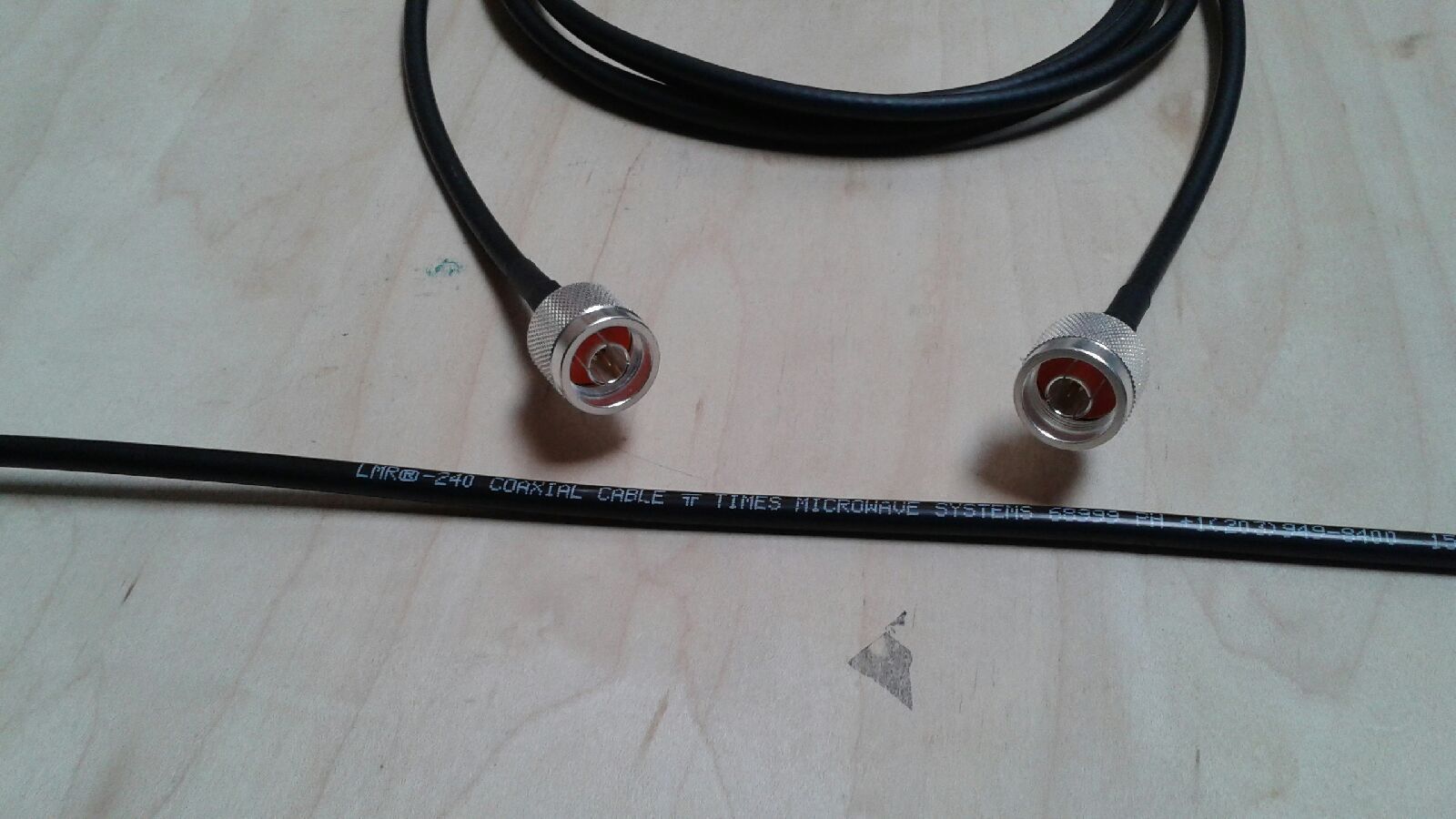 US MADE LMR-240 N Male to N Male Ham Radio RF Coaxial Cable 6 ft (50 ...