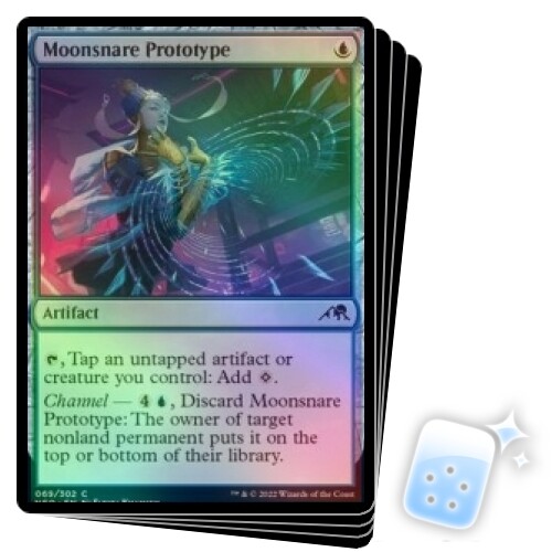 FOIL MOONSNARE PROTOTYPE X4 Kamigawa: Neon Dynasty NEO Magic MTG MINT ...
