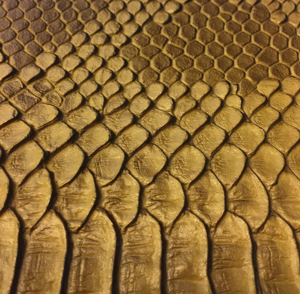 SHIPS FOLDED SNAKE SKIN SCALE 3D Texture Faux Leather Upholstery Vinyl ...