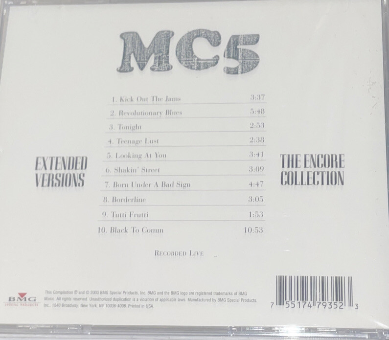 MC5~~~RARE~~~CD~~~EXTENDED VERSIONS~~~NEW SEALED!!! 755174793523| eBay