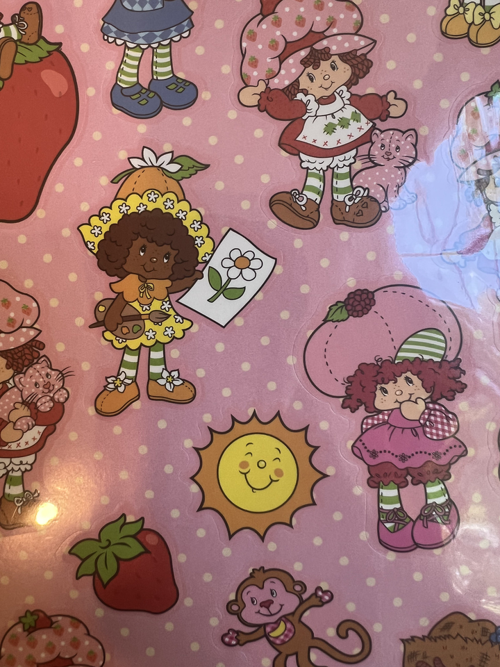 Strawberry Shortcake Scratch And Sniff Stickers 2 Sheets Blueberry New ...