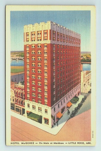 Hotel McGehee Main Markham Little Rock Arkansas Ark Postcard Vintage ...