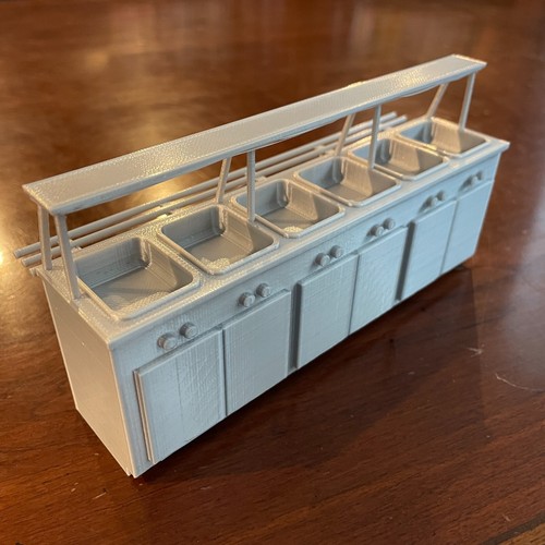 Buffet Food Station Tray Slide (1:18 Scale) for 3.75" GI Joe Mess Hall ...