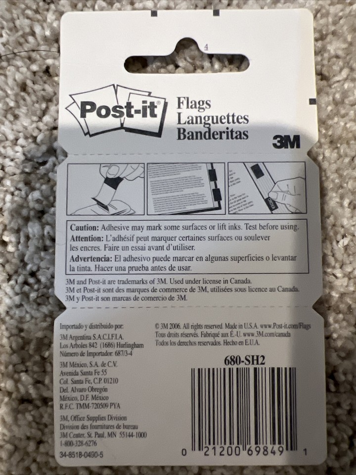 Sign Here Message Flags, 1"x1-3/4", 100/PK, Yellow | eBay