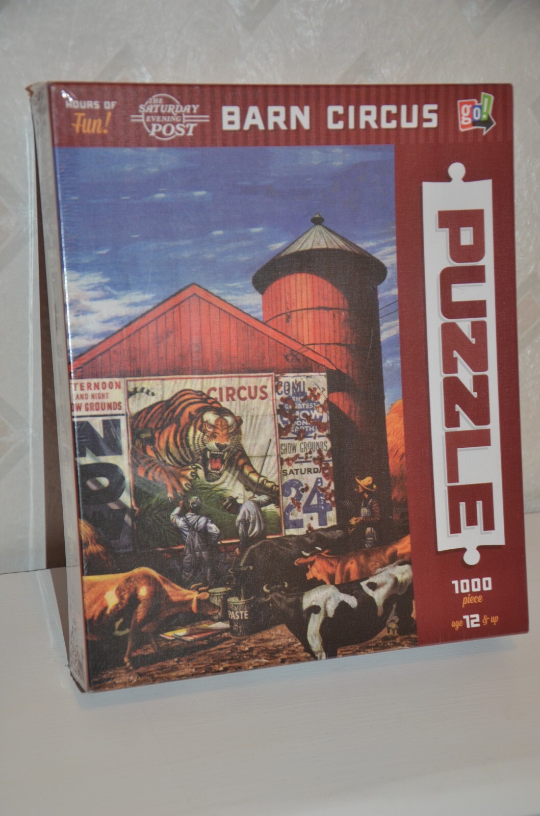 Barn Circus 1000 Piece Puzzle by Go! Games, 19 5/8x 29 1/2" - sealed by ...