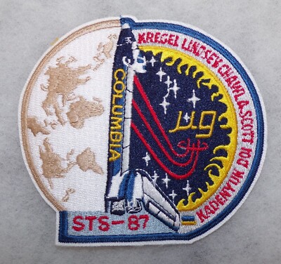 Original USA NASA Space Shuttle Columbia STS-87 Embroidered Patch ...