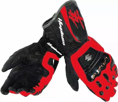 Hayabusa Suzuki Motorcycle Motorbike Racing Leather Gloves Gants ...