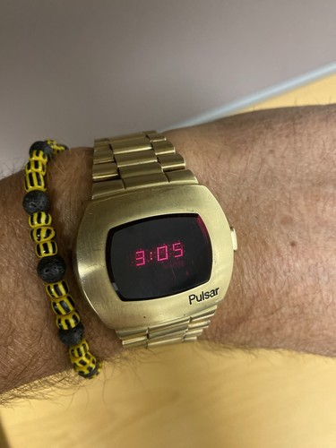 Pulsar P2 Gold Case 14k Vintage Mens Watch As Is 007 James Bond | eBay