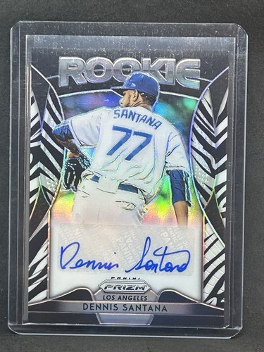 2019 Panini Prizm Rookie Auto Zebra Prizm /99 Dennis Santana #RA-DS ...