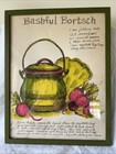 1970 Jacque Pati Framed Print 13.75” X 10.5” Bashful Borscht Bortsch ...