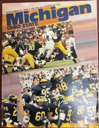 Vintage Nov 25 1989 Michigan Vs. Ohio State Official Football Program ...