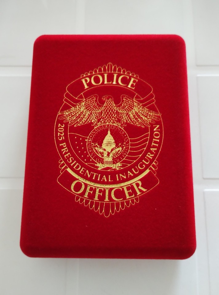 POLICE OFFICER COMMEMORATIVE BADGE - 2025 PRESIDENTIAL INAUGURATION ...