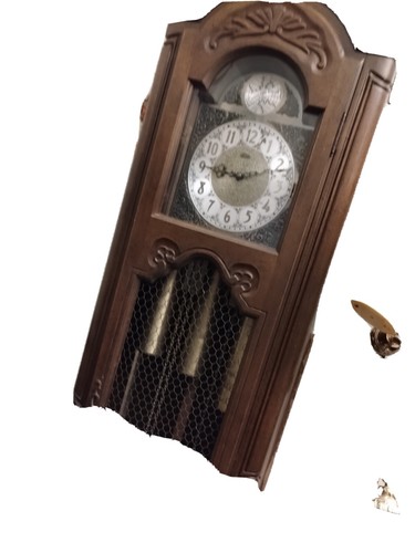 Ridgeway Tempus Fugit Classic Wood Grandfather Clock Pendulum Excellent ...