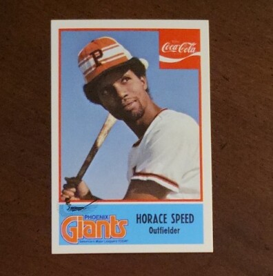 RARE 1976 Coca-Cola Phoenix Giants HORACE SPEED #20 MINOR LEAGUE CARD ...