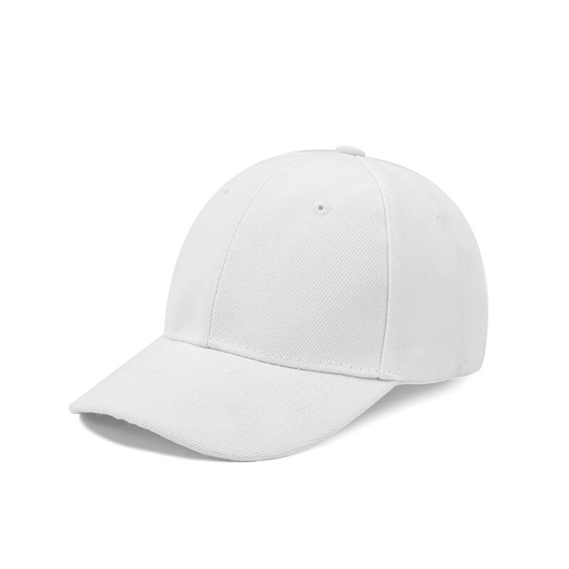 Classic Adjustable Baseball Snapback Hat Men Women Plain Flat Hip Hop ...