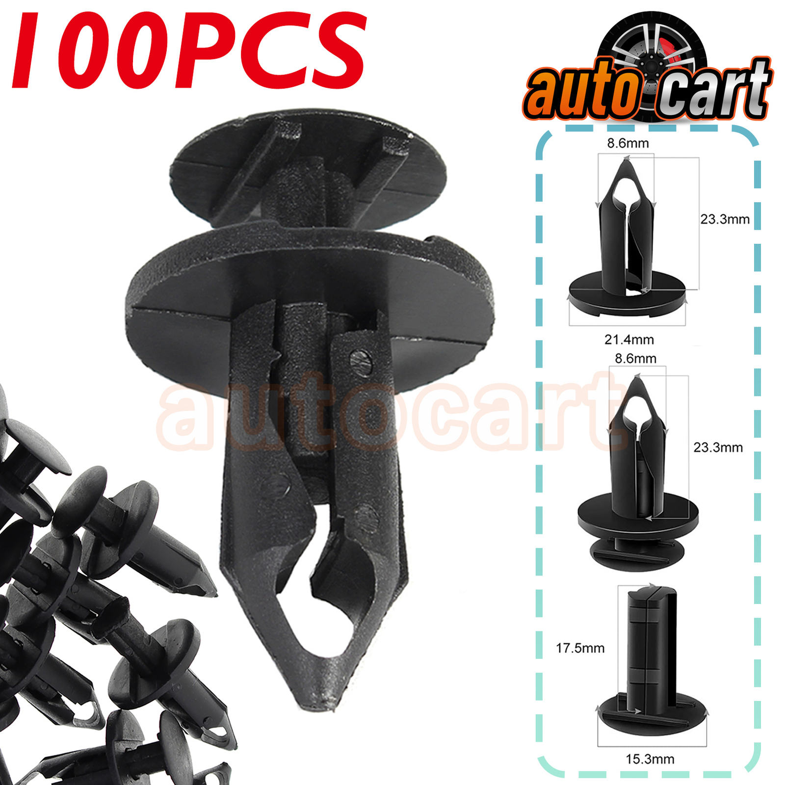 For Chrysler 200 300 6503598 8E0825267 1039463 Push Type Retainer Clips ...