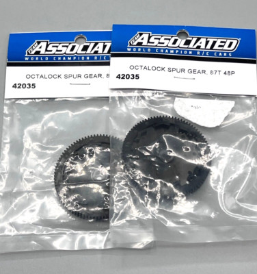NEW (2) Team Associated RC10 B74.1 Octalock 48P Spur Gears (87T) 42035 ...