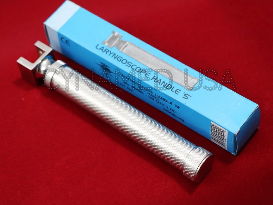 2 Laryngoscope Handle SMALL & Medium EMT Anesthesia Intubation A+ ...