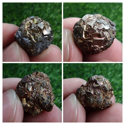 Natural Small 4 PCs Lot Of Golden Marcasite Sphere Shape Crystals From ...
