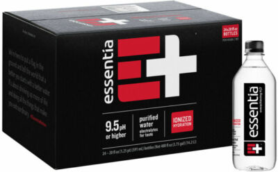 Essentia Ionized Alkaline Bottled Water - Pack of 24 x 20oz ...
