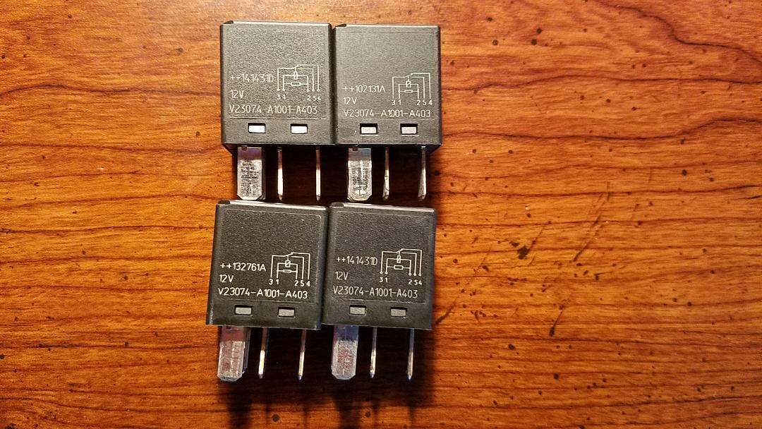 4 pcs of Tyco Electronics Relay 12VDC coil SPDT 30/20A PN V23074-A1001 ...