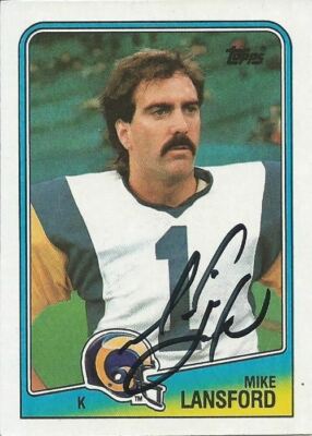 Mike Lansford Autographed Collectible Card TOPPS 1988 #292 | eBay