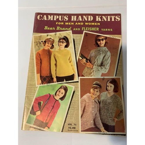 Vintage 1963 Campus Hand Knits Craft Book Vol. 71 Granny Retro | eBay