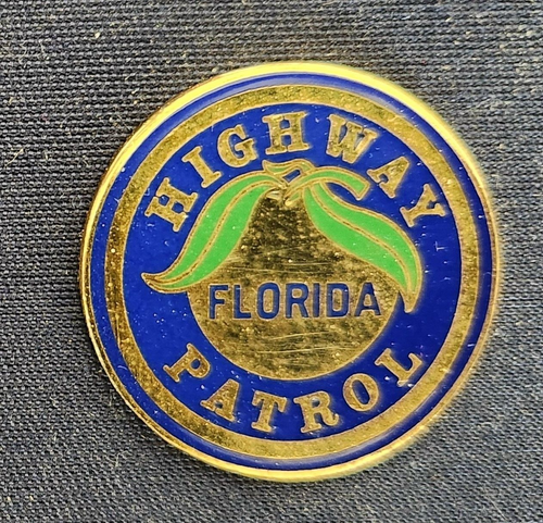 Florida State Police Highway Patrol Trooper Lapel Patch Pin Gold SP HP ...