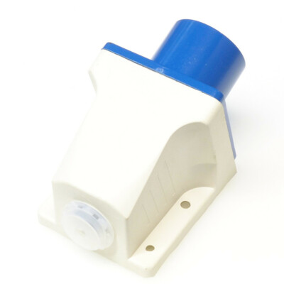 32A 2P+E 230V Blue Appliance Inlet IP44 Outdoor Wall Plug, Generator ...