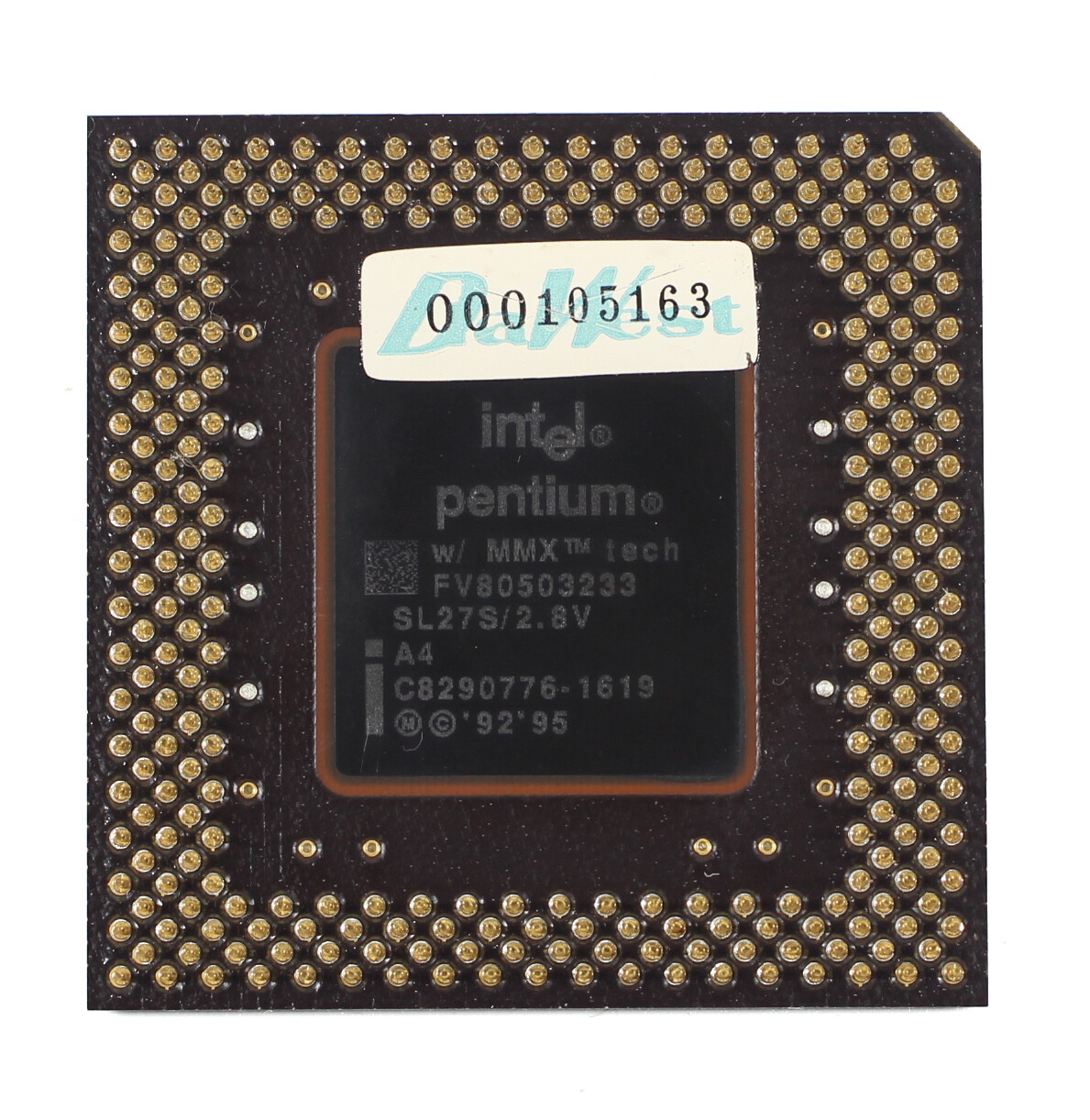 Socket 7 Processor - Intel Pentium MMX 233 - SL27S - 80586 - TESTED | eBay