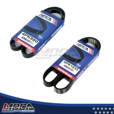 Drive Belt Set Alt / AC Power Steering Fits Toyota Avalon 95-10 4PK880 ...