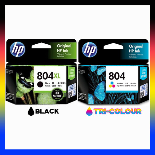 Genuine HP804XL Black + HP804 Colour Cartridges for HP Envy 6220 7120 ...