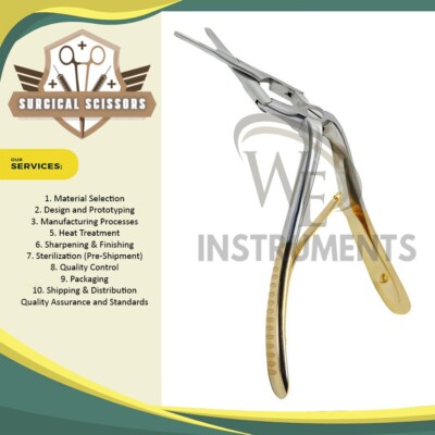 Becker Septum Scissors – Angled Shanks with Double-Action Serrated ...