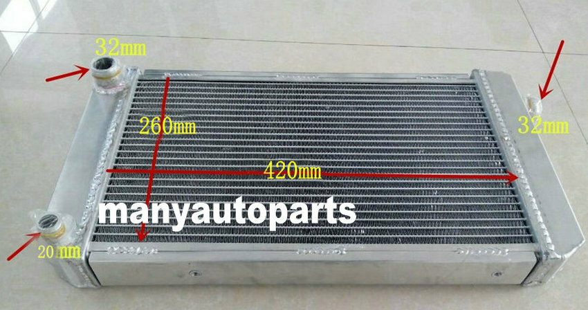 For MG MIDGET 1500 Manual MT 1975 1976 1977 1978 1979 Aluminum Radiator ...