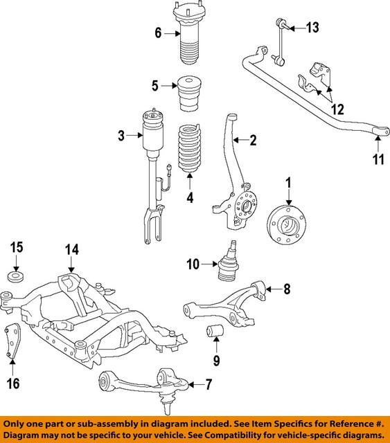 Mercedes-Benz 1663230340 Genuine OEM Stabilizer Bar Bracket for sale ...