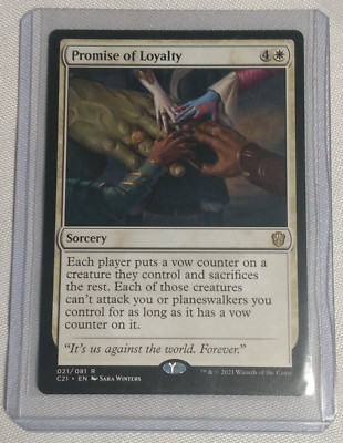MTG Promise of Loyalty - Commander 2021(C21) Magic The Gathering | eBay