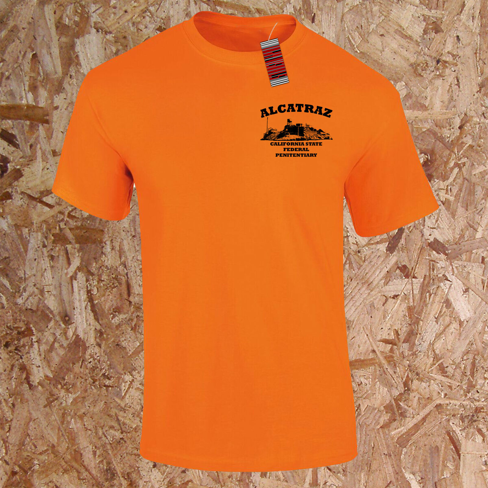 Alcatraz Prisoner Uniform T-Shirt Psycho Ward Halloween Costume Prison ...