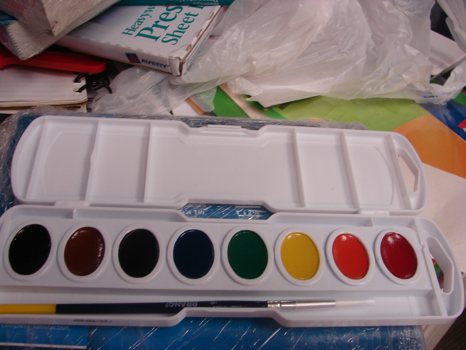 PRANG Oval-8 Pan Watercolor Paint Set, 8 Assorted Colors, Refillable ...