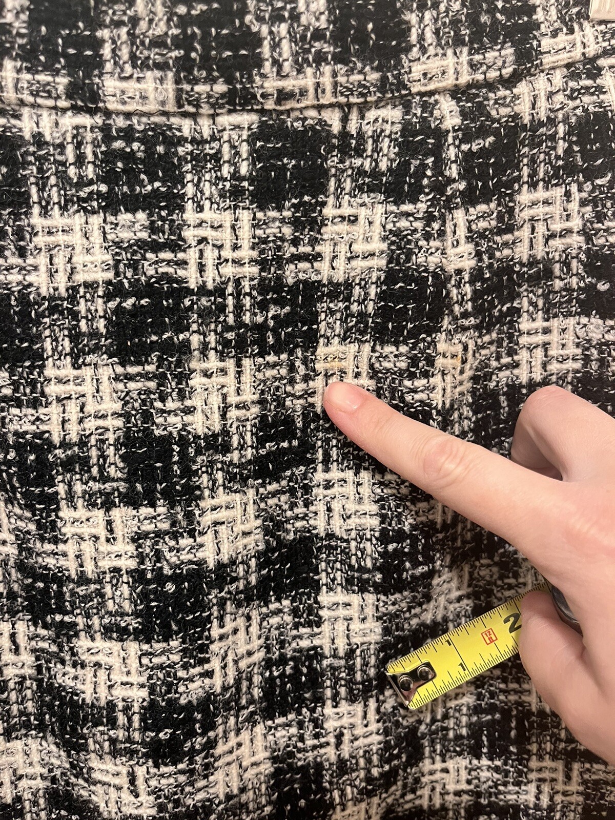 Jaeger London Black + Cream Tweed/Plaid/Houndstooth W… - Gem