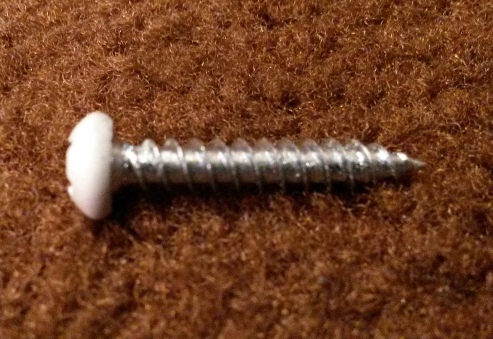 1,000 #8 X 1" White Pan Head Zinc Plated Screws RV Trailer Camper ...