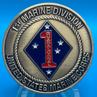 USMC Authentic 1st Marine Division Commanding General Military ...