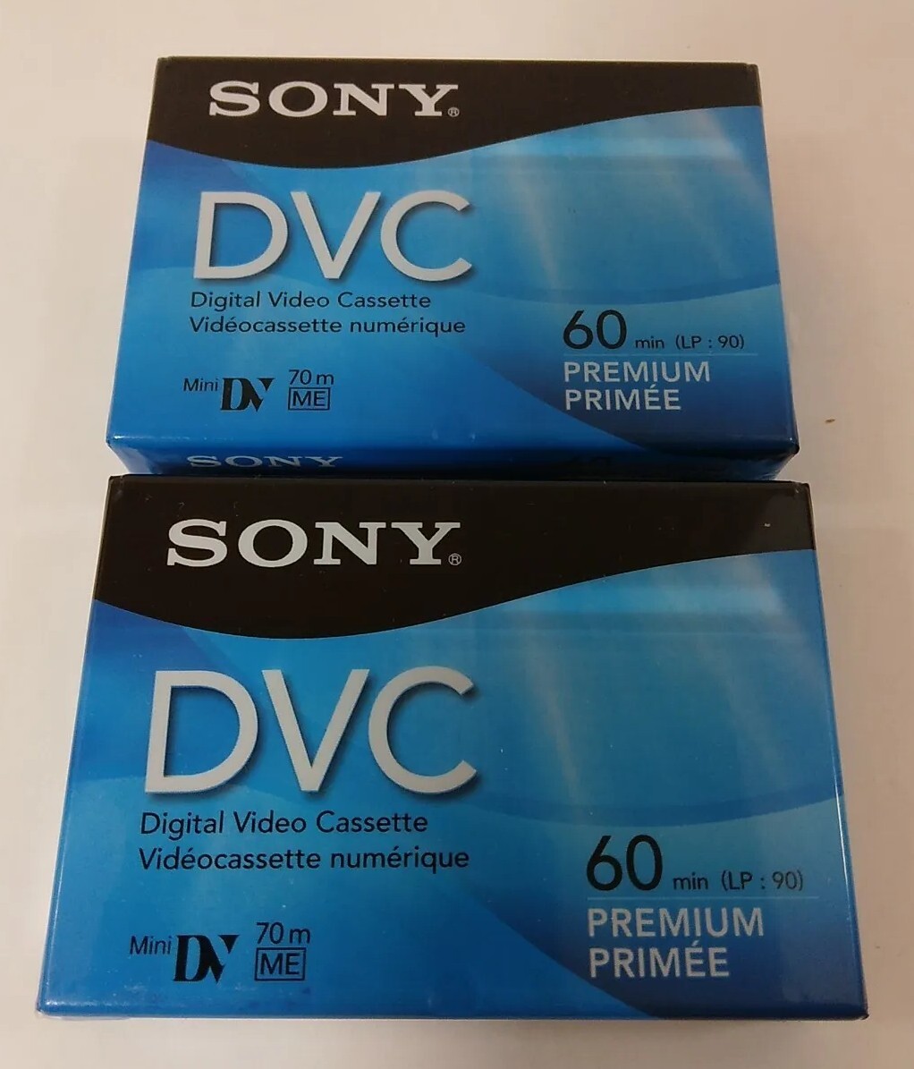 Lot Of 2 Sony DVC Digital Audio Cassettes 60 Minute New Sealed | eBay